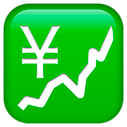 💹 Emoji Chart Increasing With Yen on Apple iOS 13.1