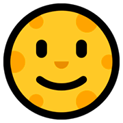 🌝 Emoji Full Moon Face on Microsoft Windows 10 Creators Update