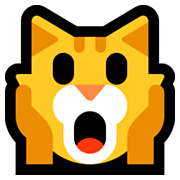🙀 Emoji Weary Cat Face on Microsoft Windows 10 Creators Update