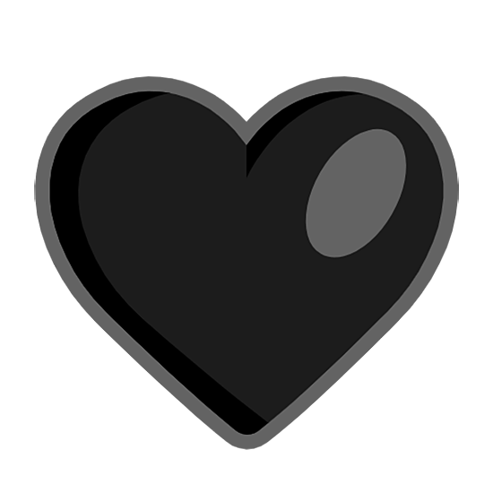 🖤 Emoji Corazón Negro: copiar código del emoticón, el significado de emoji
