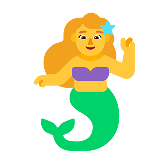 🧜‍♀️ Emoji Mermaid: copy emoticon code, emoji meaning