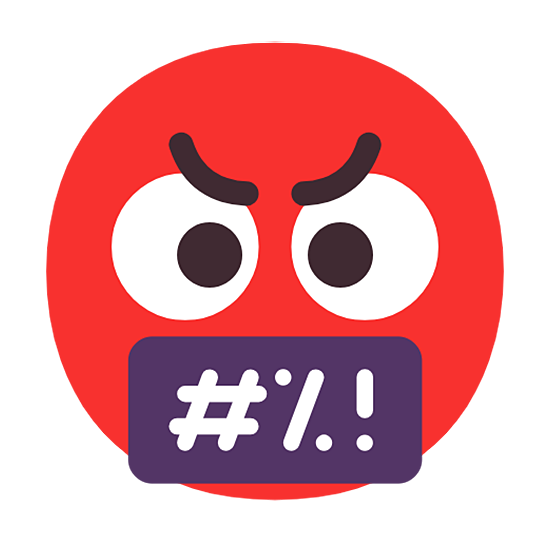 🤬 Emoji Face With Symbols on Mouth: copy emoticon code, emoji meaning