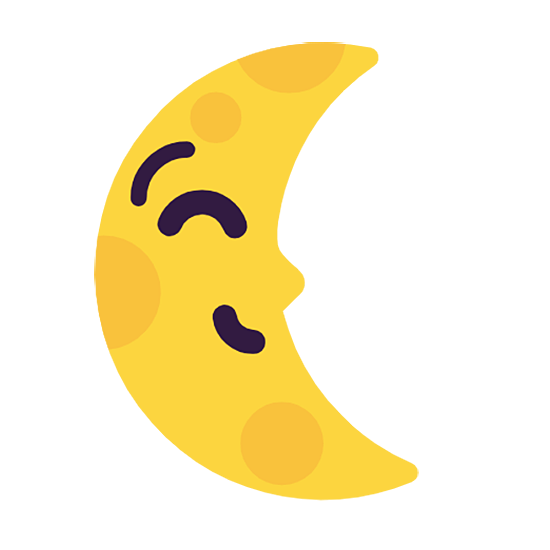 🌜 Emoji Last Quarter Moon Face: copy emoticon code, emoji meaning