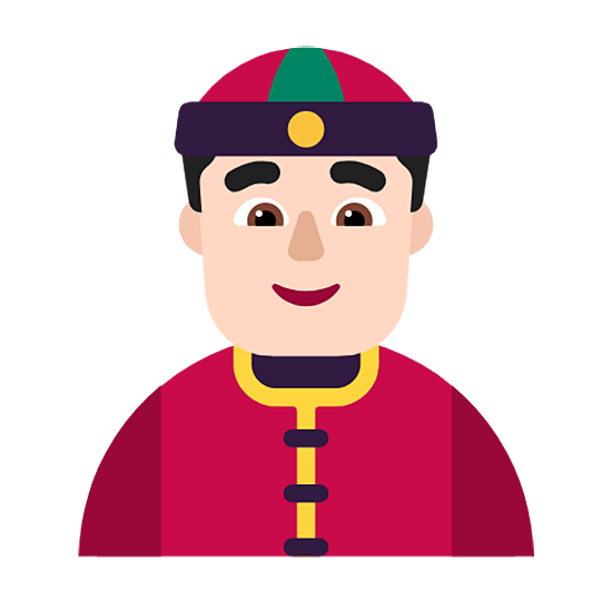 👲🏻 Emoji Man With Chinese Cap: Light Skin Tone on Microsoft Windows 11 ...
