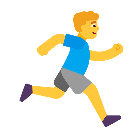 🏃‍♂️‍ ️ Emoji Man Running Facing Right on Microsoft Windows 11 24H2 ...