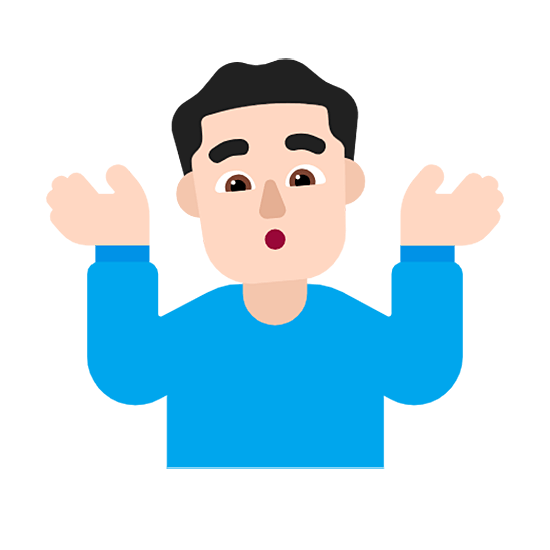 🤷🏻‍♂️ Emoji Man Shrugging: Light Skin Tone on Microsoft Windows 11 24H2 ...