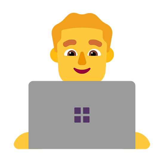 👨‍💻 Emoji Man Technologist on Microsoft Windows 11 24H2 August 2025 Update