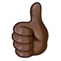 👍🏿 Emoji Thumbs Up: Dark Skin Tone on Samsung TouchWiz 7.1