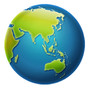 🌏 Emoji Globe Showing Asia-Australia: copy emoticon code, emoji meaning